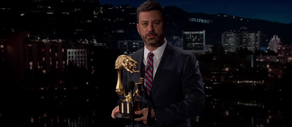 Donald Gennaro Accepts Lifetime Achievement Award on Jimmy Kimmel ...