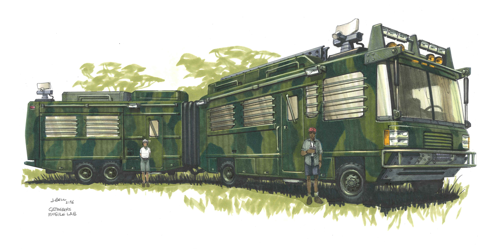 Jurassic Park’s Art Director John Bell Posts Unseen Art From The ...