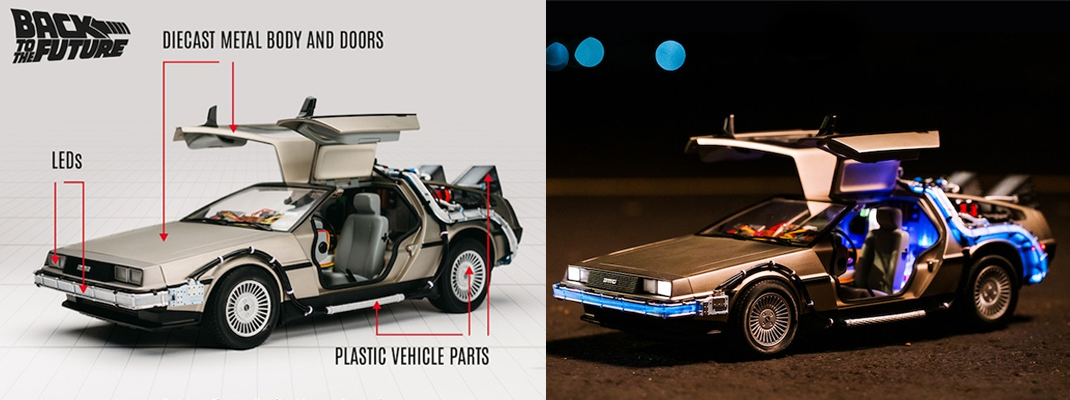 COOL: Bring Home a DeLorean Time Machine in 1:10 Scale | Jurassic Outpost